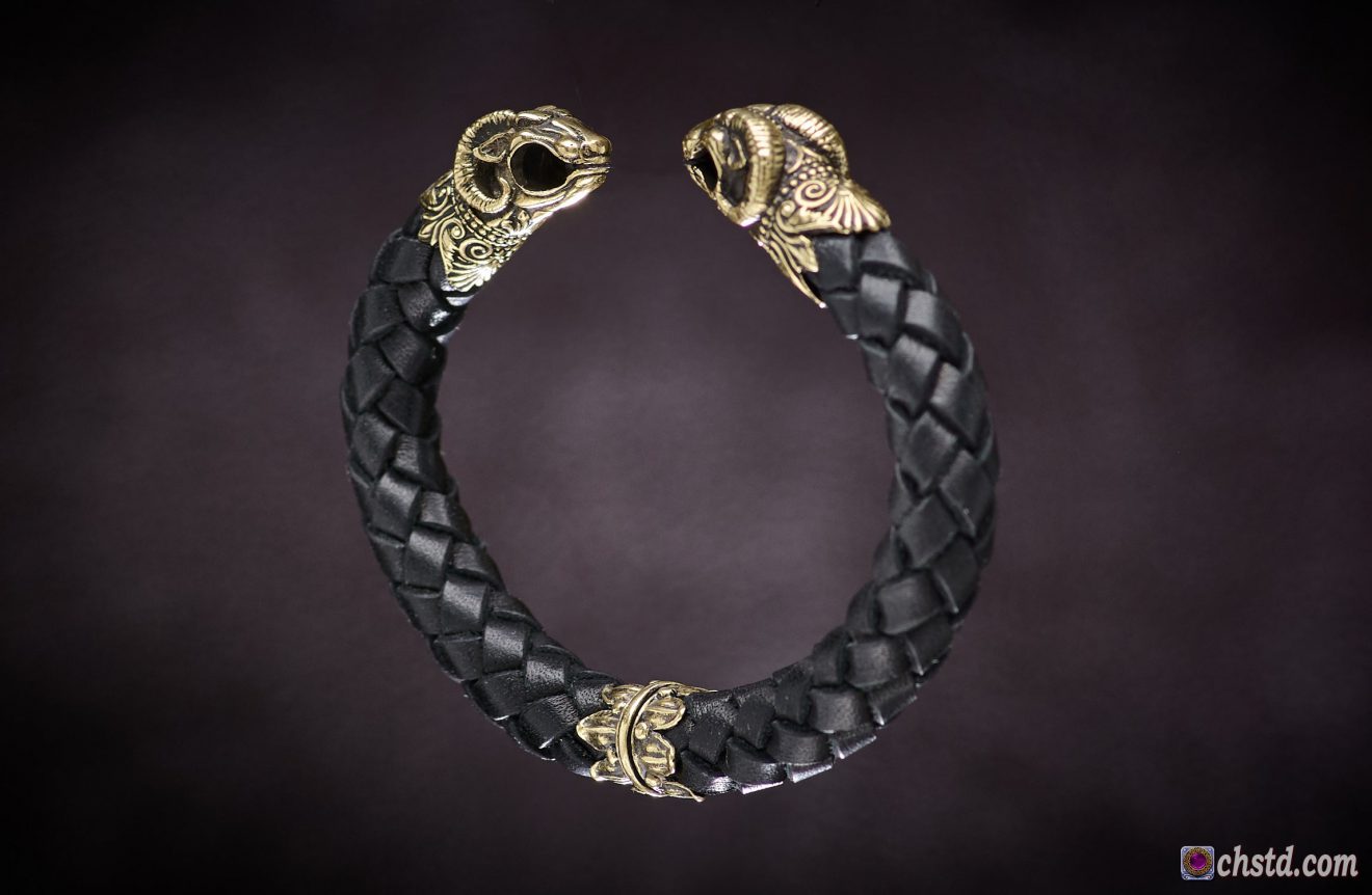 Torc Bracelet / Aries / Luxury Leather - CHStudio