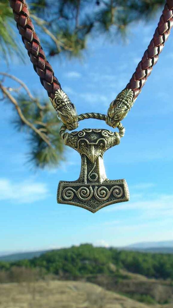 Thor Hammer, Legendary Mjolnir From Skane - Leather Necklace, Bronze ...