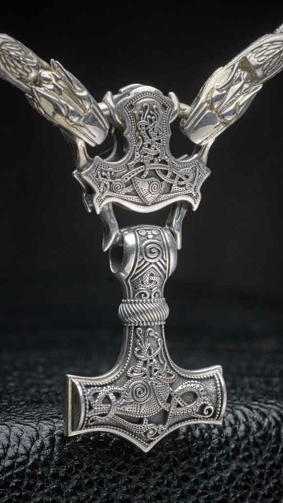 THOR’S HAMMER : MJOLNIR - Mammen Style #1 :: Wolfs Chain Necklace ...