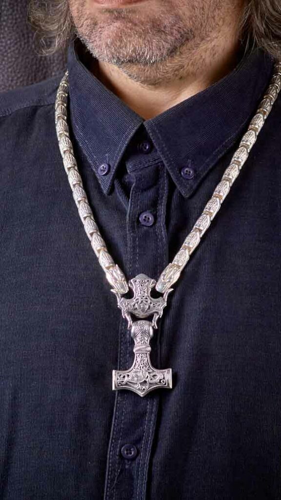 THOR’S HAMMER : MJOLNIR - Mammen Style #1 :: Wolfs Chain Necklace ...
